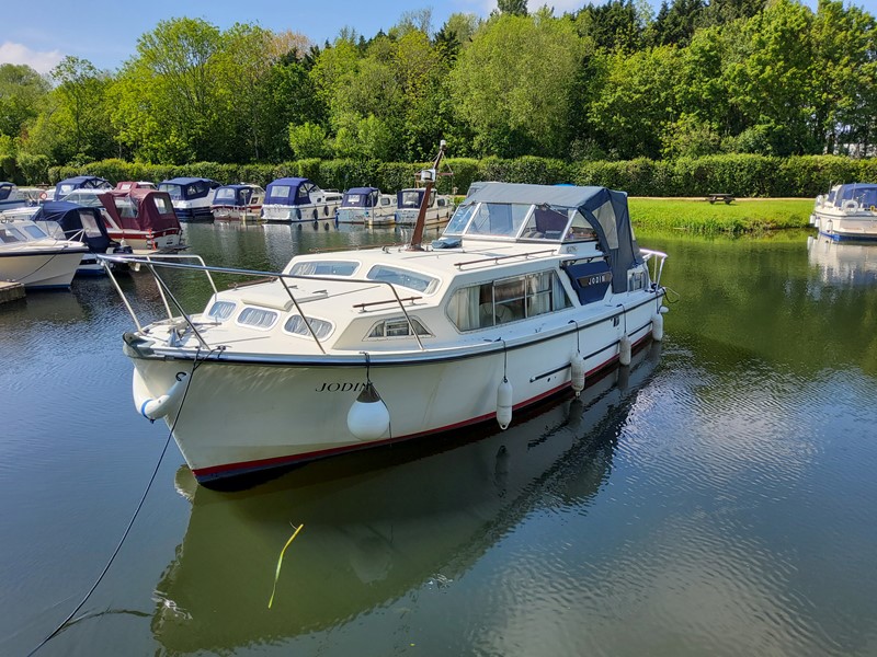 Ocean 30 double aft cabin Boat for Sale, "Jodin" at Jones Boatyard