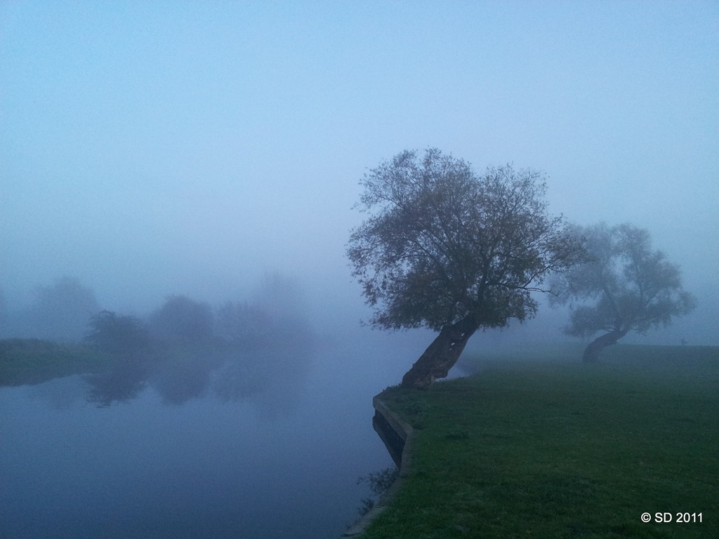 Foggy River by Simon Denning - Jones Boatyard